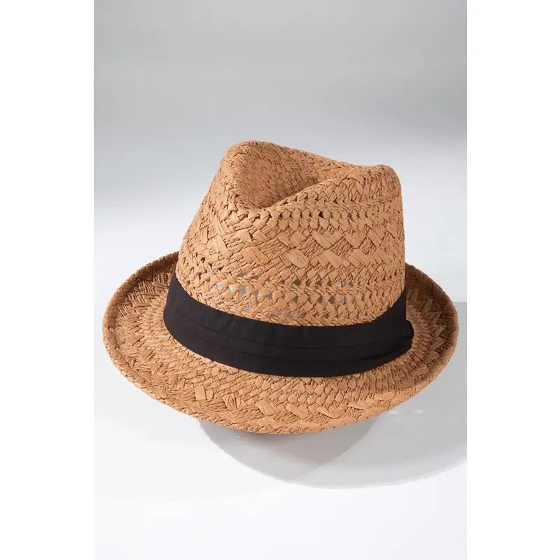Black Tucked Ribbon Fedora – LoKey Hat Co